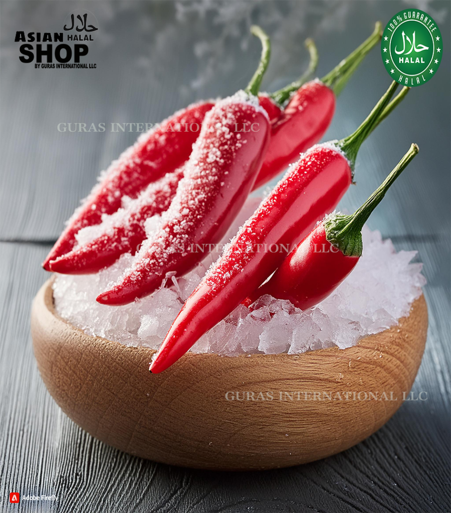 RED CHILLI FROZEN(冷凍赤唐辛子) 500g - Asian Halal Shop
